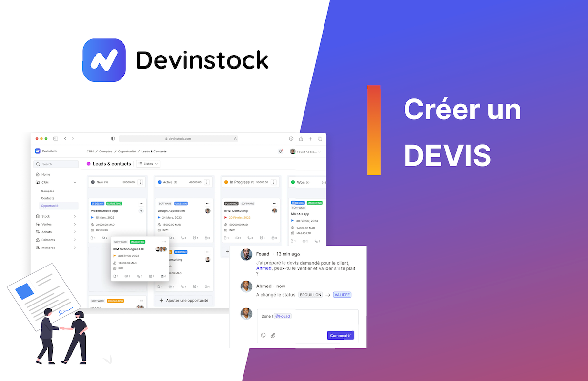 Comment réussir ses devis clients avec Devinstock