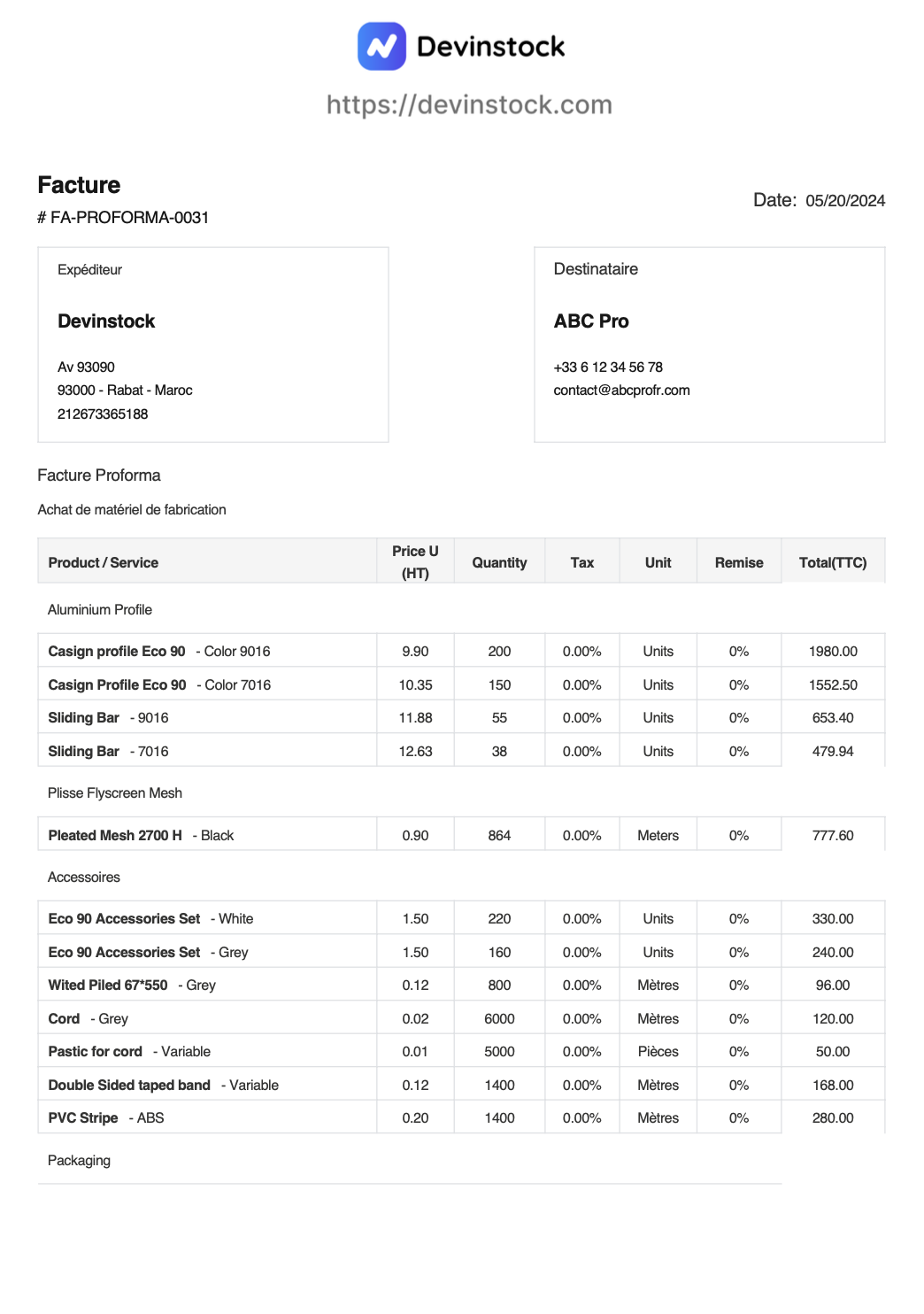 Tous ce qu'il faut savoir sur une facture proforma